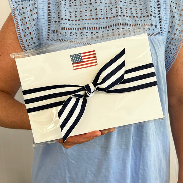 GIFT IDEA: FLAG SLAB NOTEPAD - WH Hostess Social Stationery