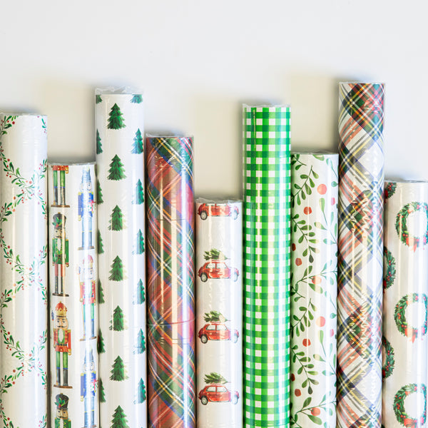Continuous Roll Gift Wrap | Christmas Car - WH Hostess Social Stationery