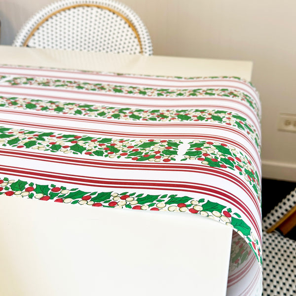 Paper Table Runner | Holly Stripe - WH Hostess Social Stationery