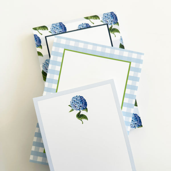 Stock Shoppe: 4x5 Hydrangea Bloom Notepad - WH Hostess Social Stationery