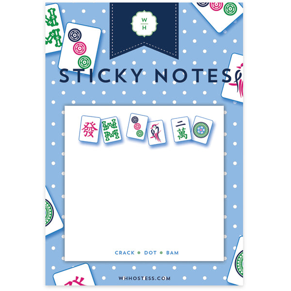 Mahjong Single Sticky Note - WH Hostess Social Stationery