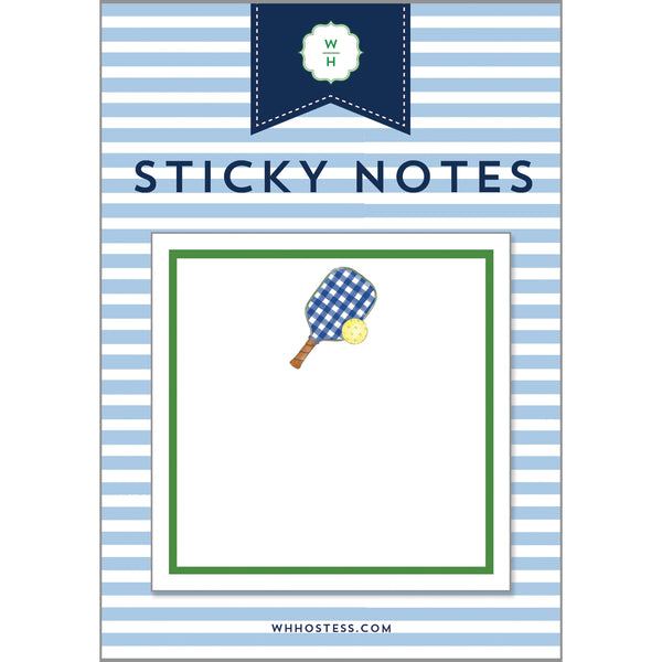Preppy Pickleball Single Sticky Note - WH Hostess Social Stationery