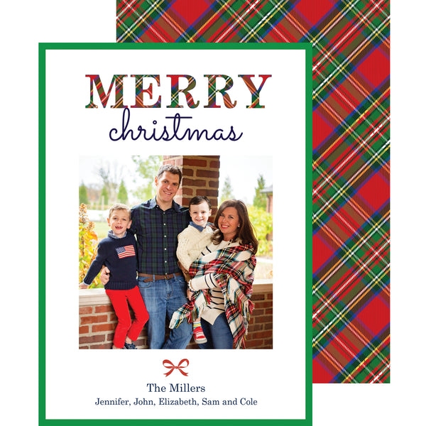 Preppy, Modern Custom Photo Christmas Cards - WH Hostess Social Stationery