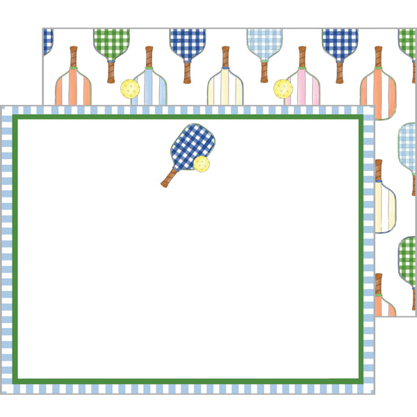 In Stock Flat Notecard Set of 10 | Preppy Pickleball - WH Hostess ...