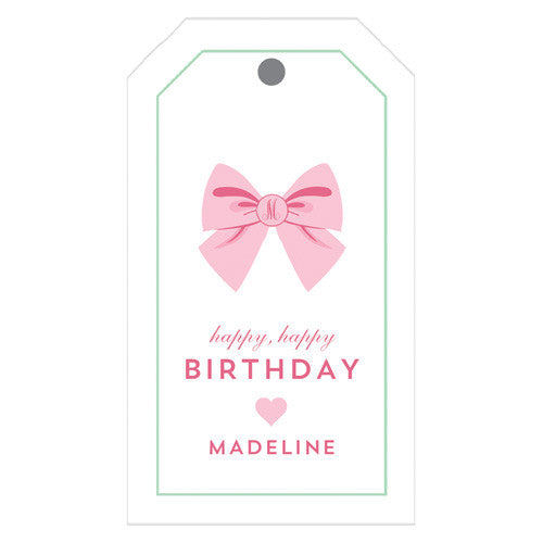 Bow Personalized Gift Tags - WH Hostess Social Stationery