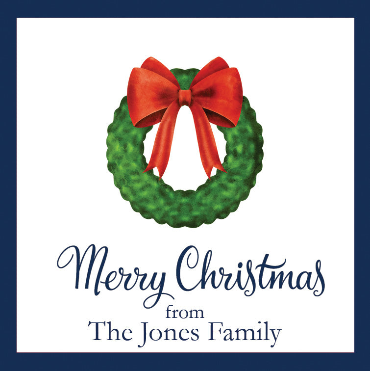 Personalized Preppy Patterned Christmas Gift Stickers - WH Hostess ...