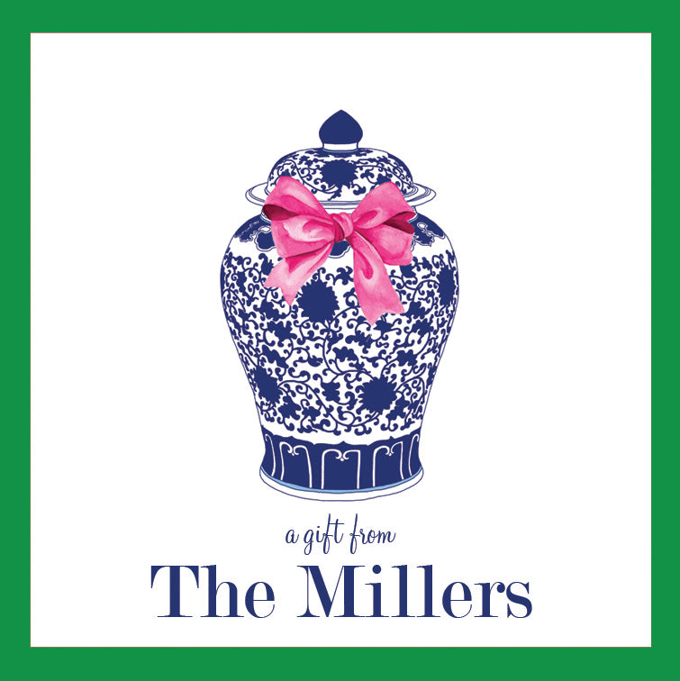 Personalized Gift Stickers in Preppy Modern Patterns - WH Hostess ...