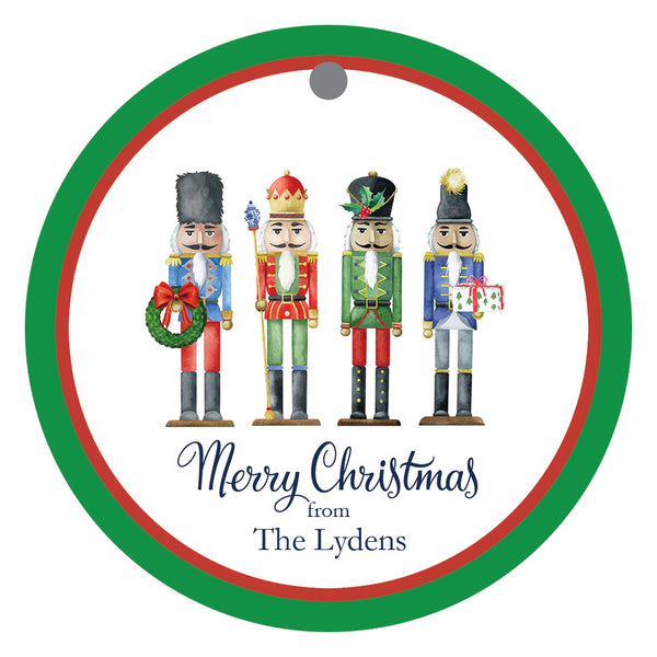 Nutcrackers Round Gift Tags - WH Hostess Social Stationery