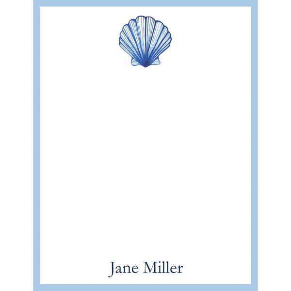 Sea Shell Personalized Notepad - WH Hostess Social Stationery