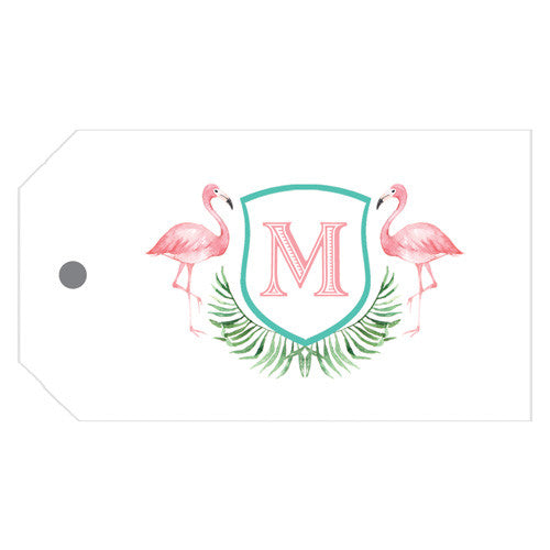 Watercolor Pink Flamingo Personalized Gift Tags - WH Hostess Social ...