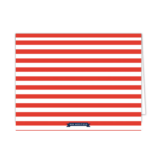 In Stock Folded Notecard Set of 10 | XOXO - WH Hostess Social Stationery